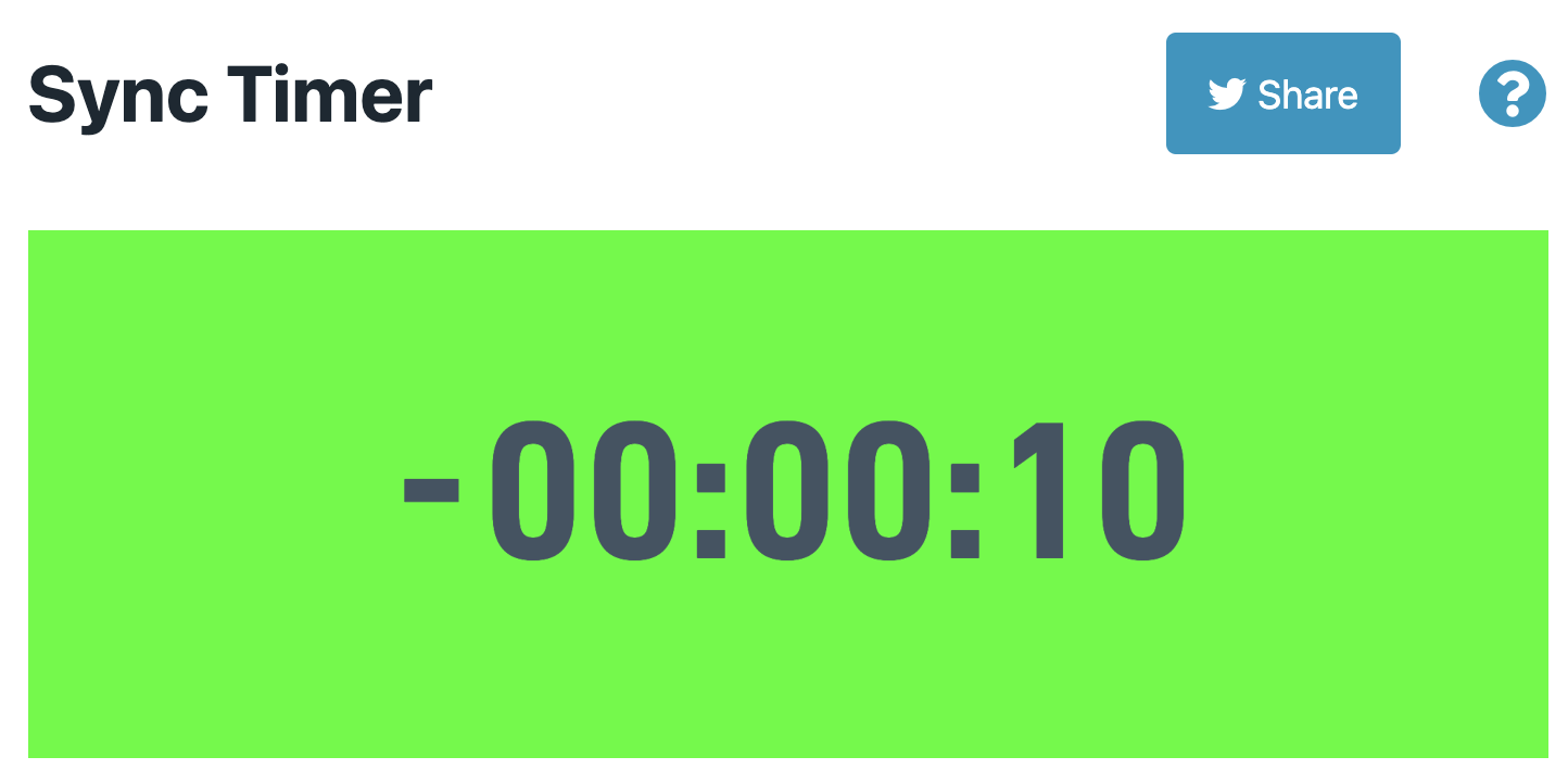 Sync Timer - 同時視聴用タイマー